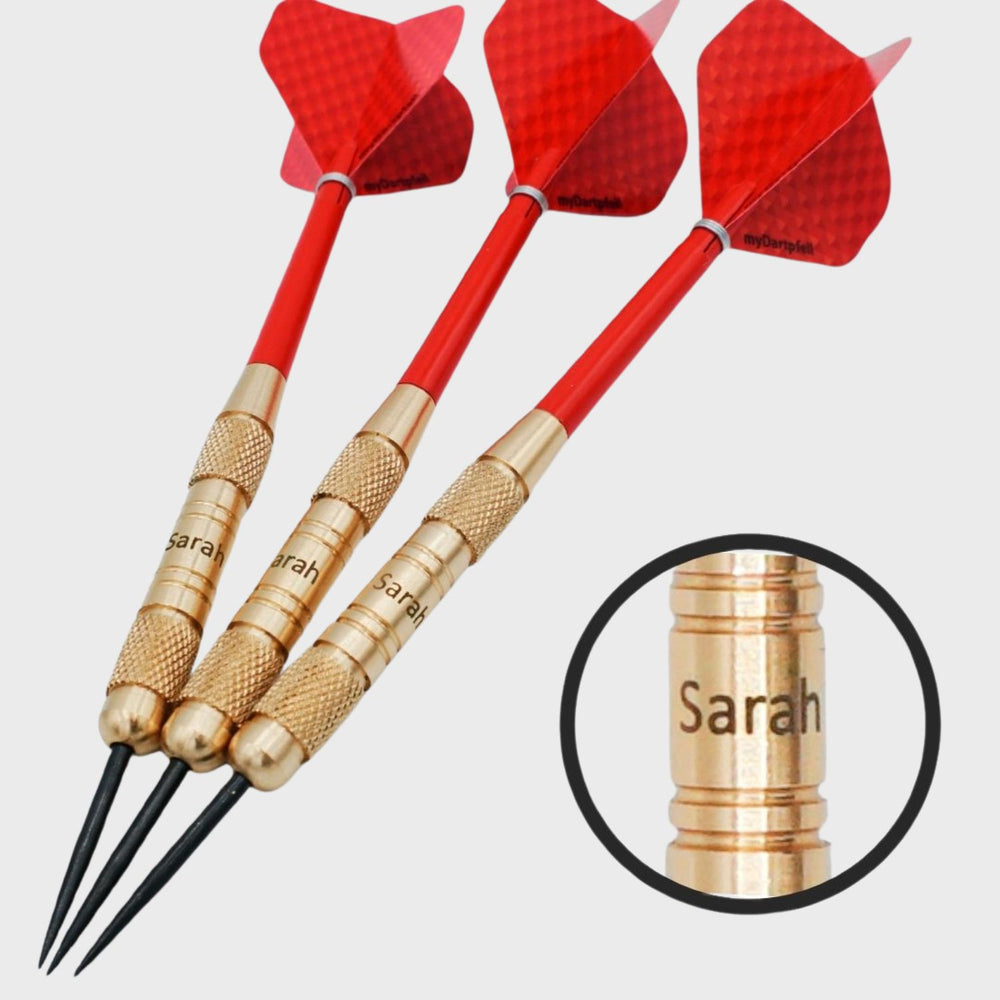 Personalized steel darts with engraving